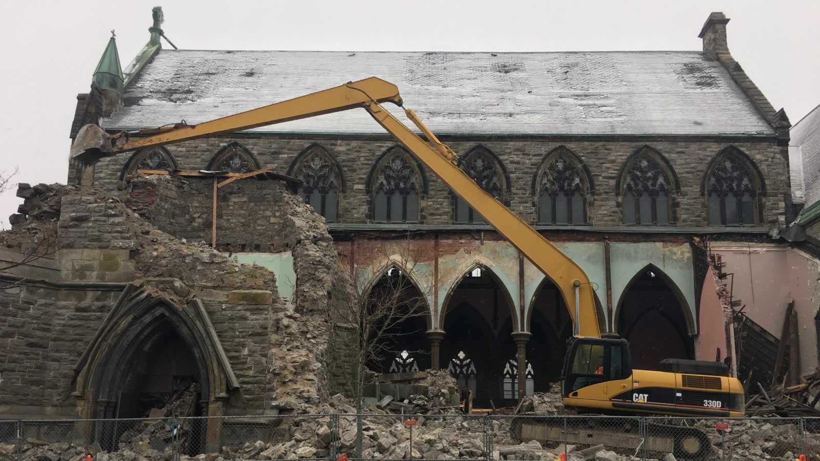 Demolition Begins On Former Gothic Arches Church In Uptown Saint John ...